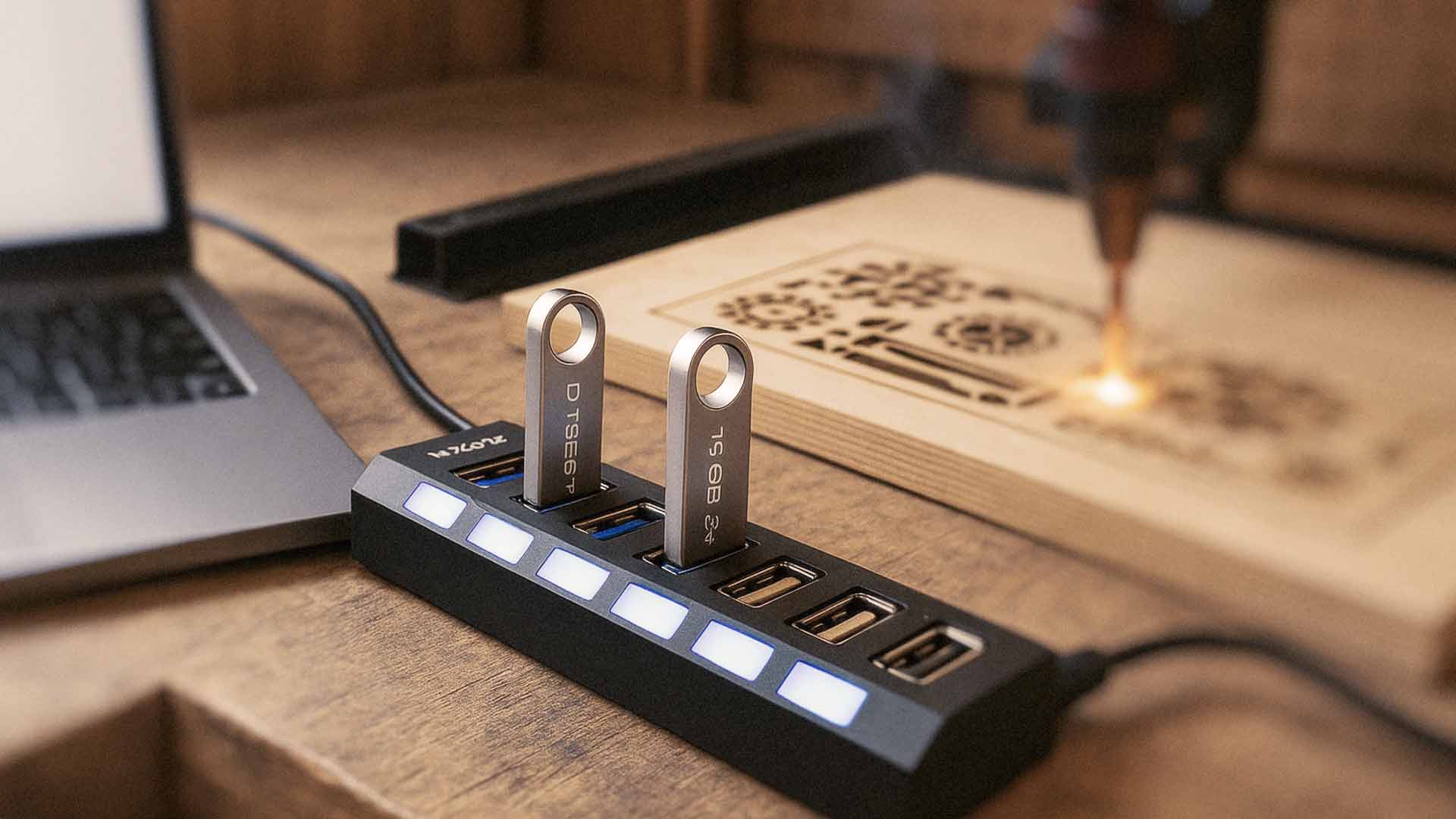 Multiprise USB pour LightBurn : optimisez votre graveur laser
